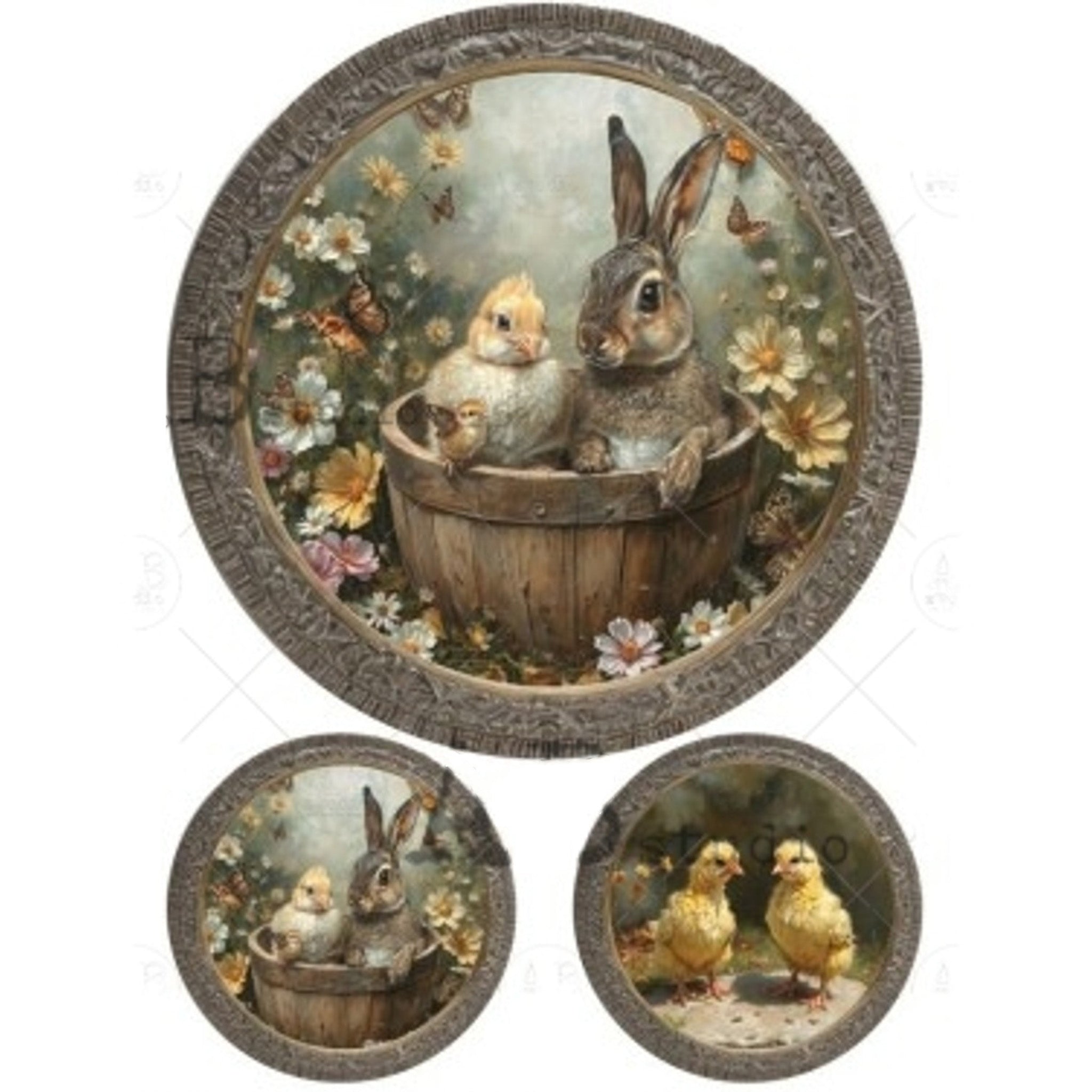 Easter Window Scenes (3 Pack) - A4 Rice Decoupage Paper - AB Studio ...