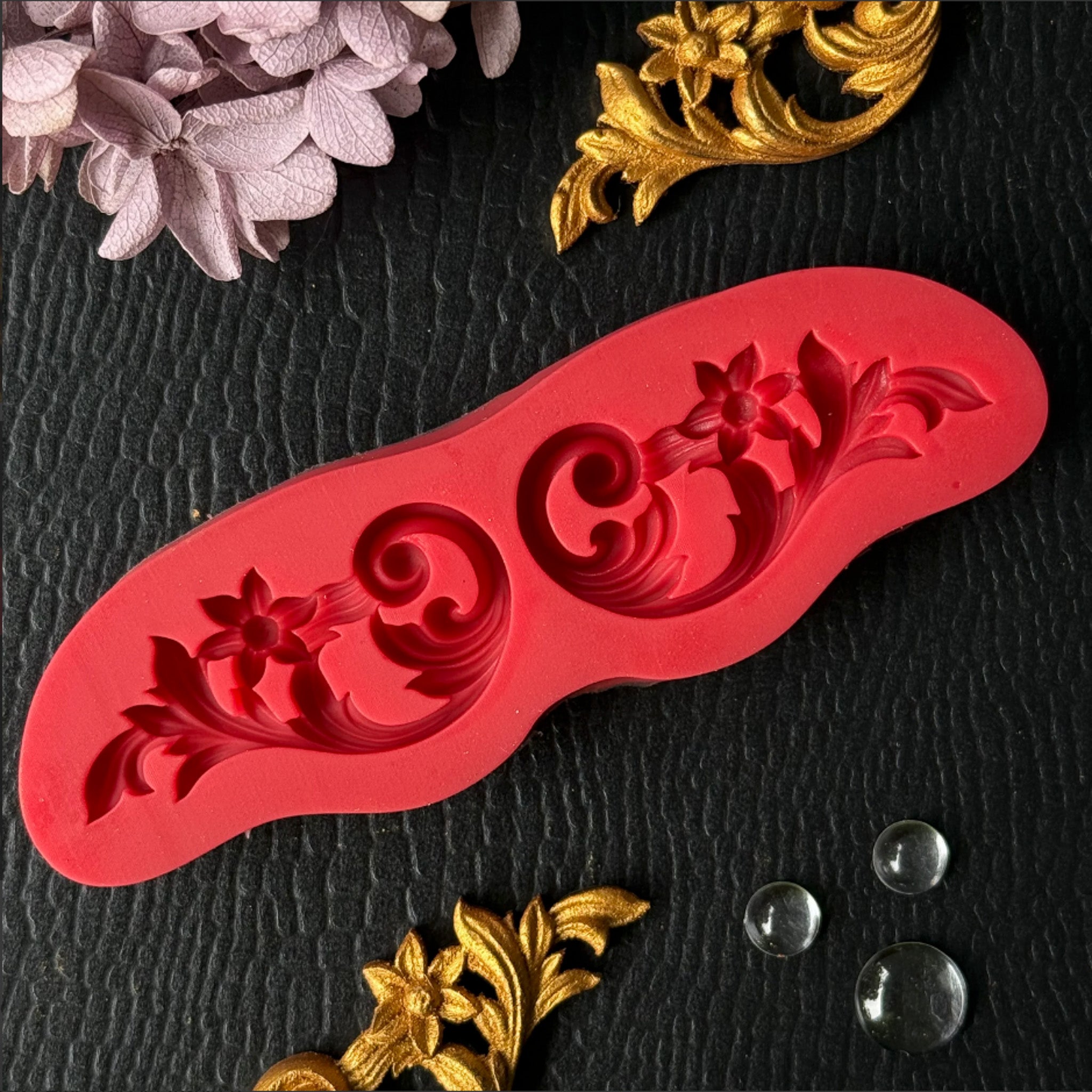 Dadarkar Art - Floral Whirl Silicone Mold for Resin, Clay & Fondant ...
