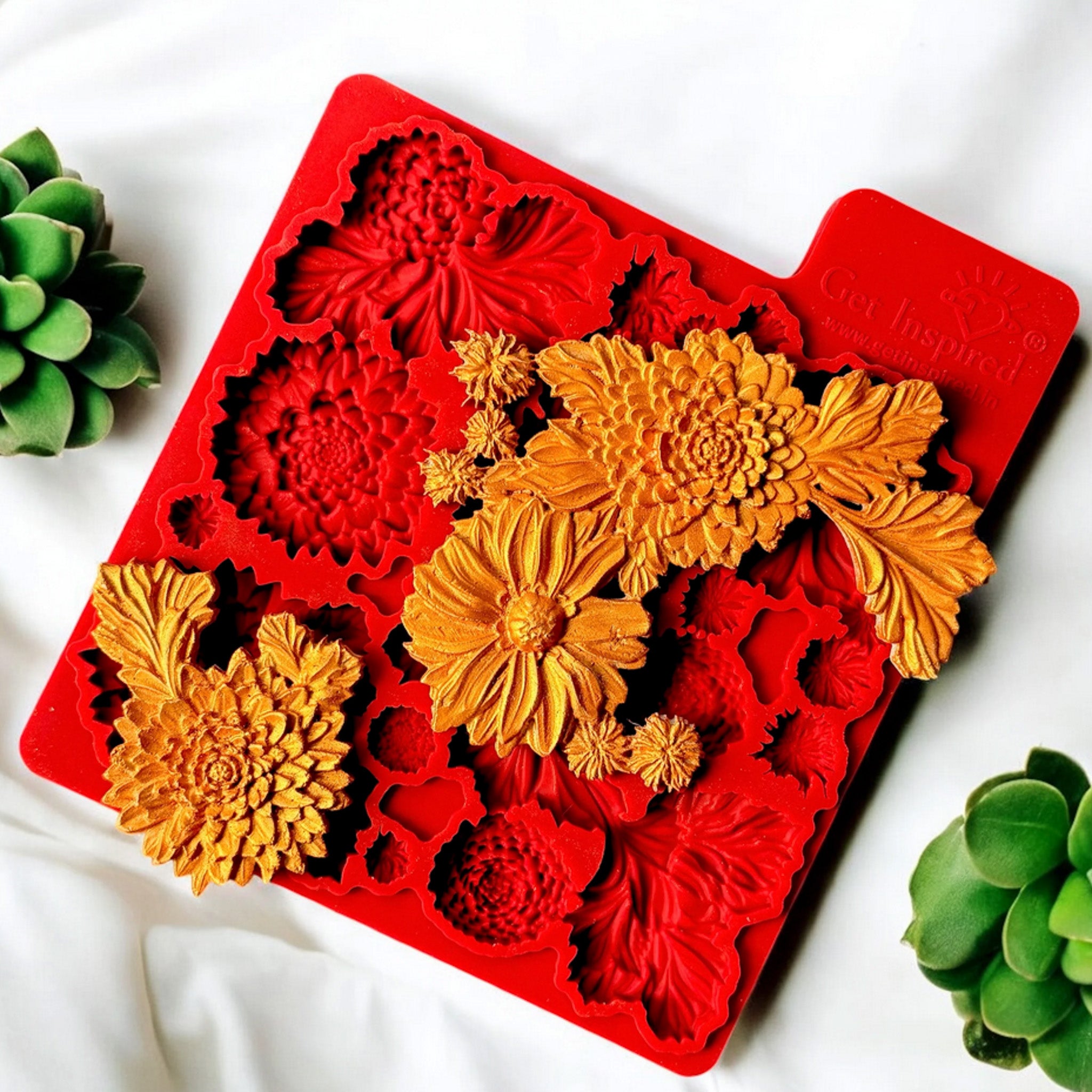 Dadarkar Art - Floretique Silicone Mold for Resin, Clay & Fondant ...