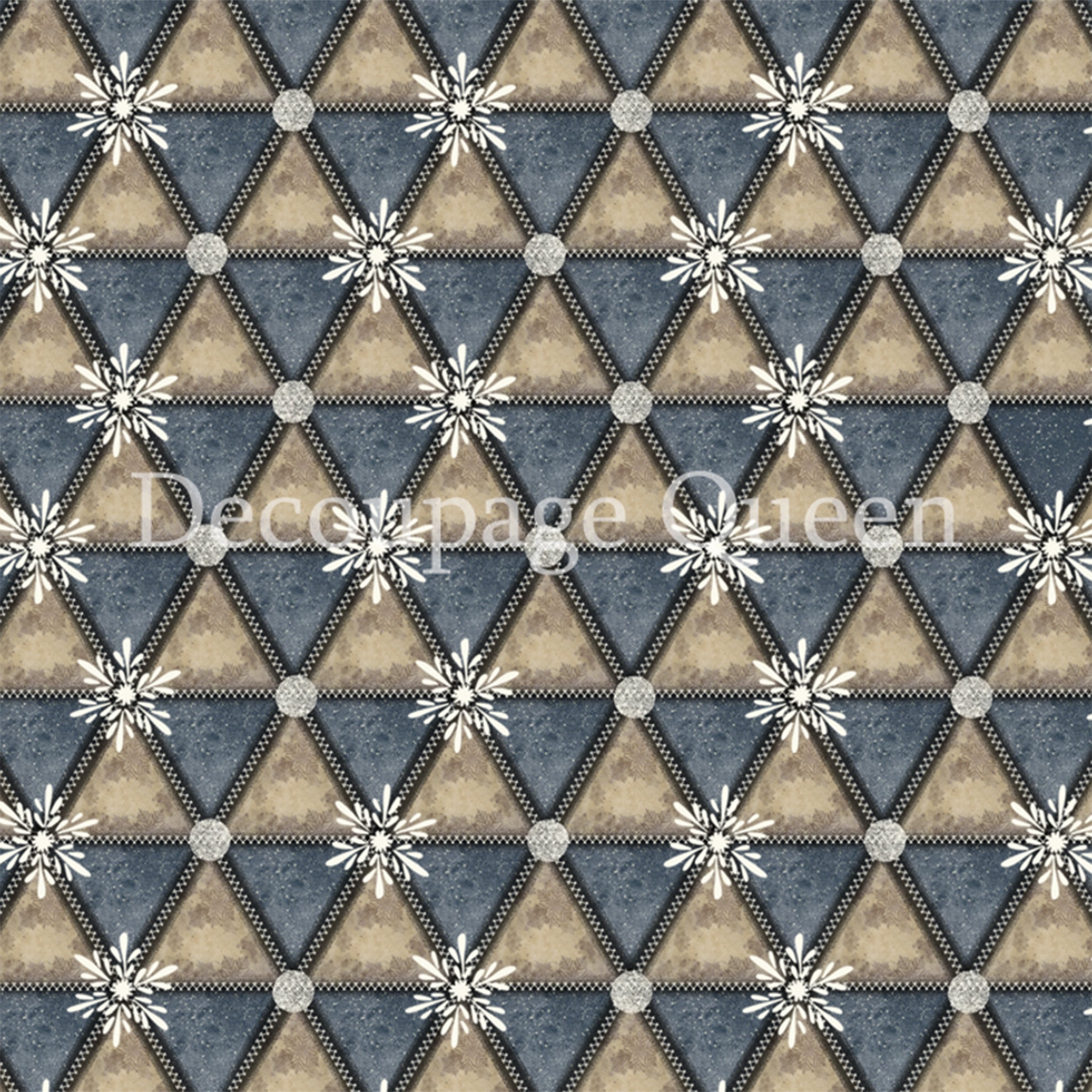Geometric Winter - A3 Rice Decoupage Paper - Decoupage Queen | Maika ...