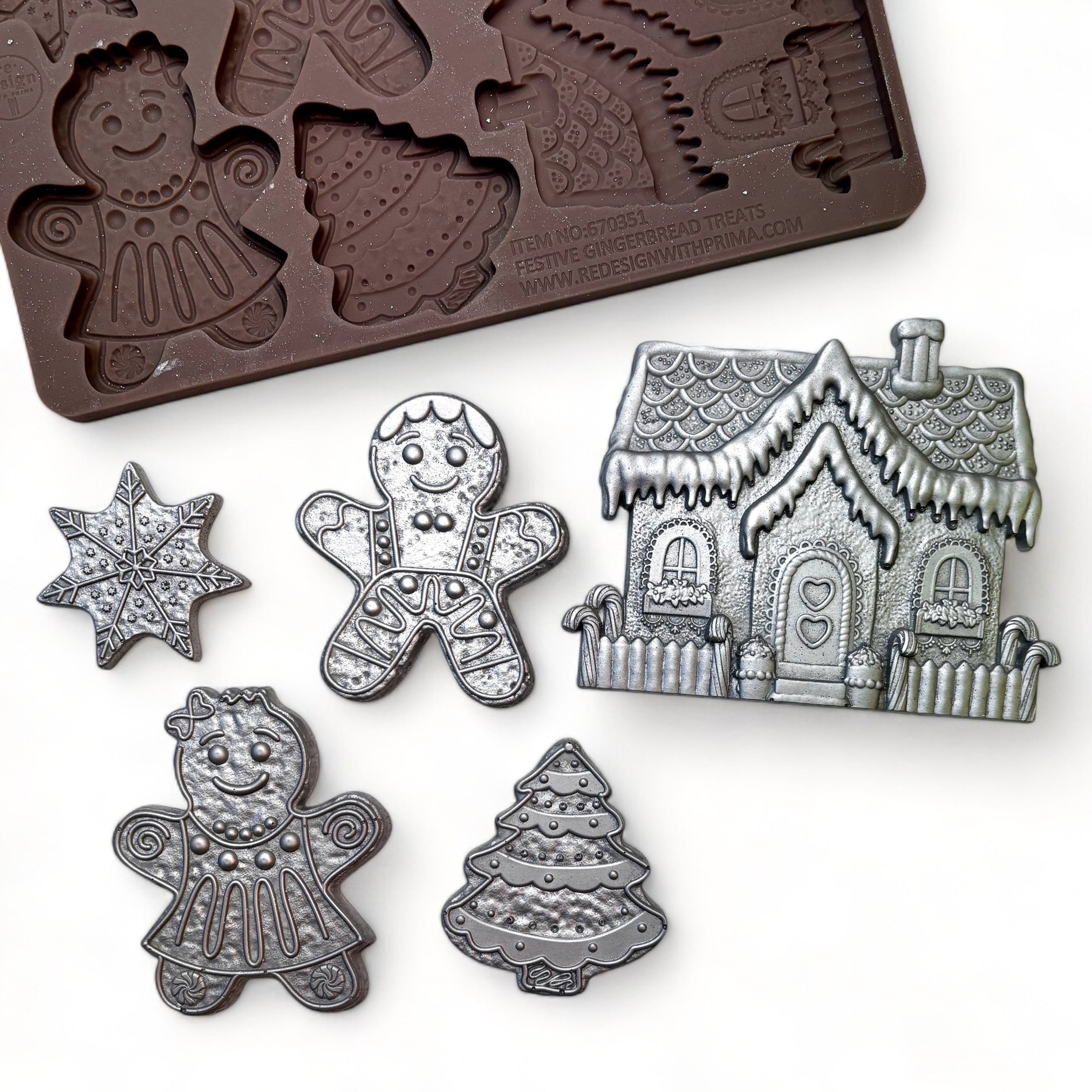 Festive Gingerbread Treats - Silicone Mold - ReDesign with Prima ...